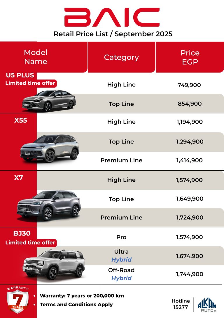 بايك تعود من جديد.. خصومات استثنائية لفترة محدودة على موديلات U5 Plus وBJ30 – وكالة السيارات